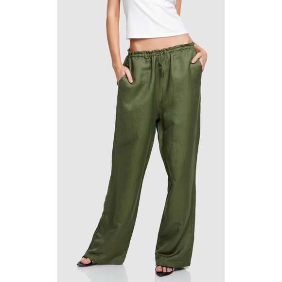 Lioness | Pants & Jumpsuits | Lioness La Palma Linen Wide Leg Pants ...